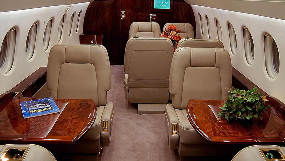 Charter a Dassault Falcon 2000 Large Jet